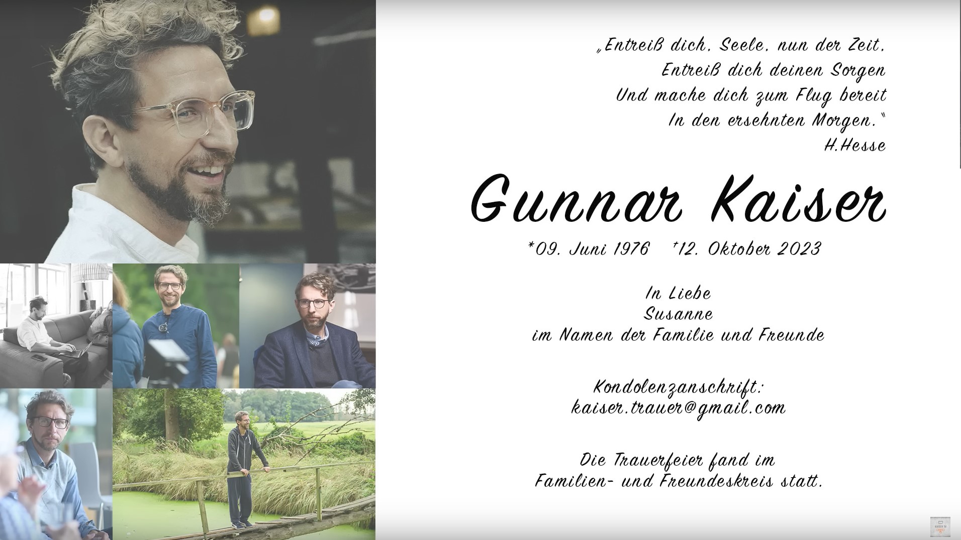 Ruhe in Frieden, Gunnar Kaiser